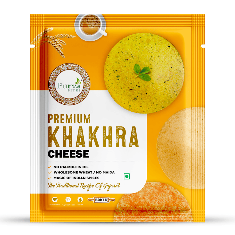 Buy Cheese Masala Khakhra Online (200g) - Purva Bites
