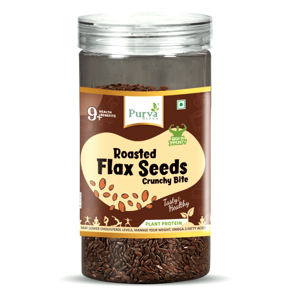 Shop Roasted Flax Seeds Online - Purva Bites