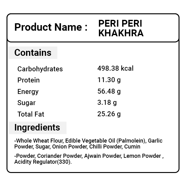 Buy Peri Peri Khakhra Online - (200g) Spicy Khakhra Snack – Purva Bites Buy Peri Peri Khakhra Online - (200g) Spicy Khakhra Snack – Purva Bites