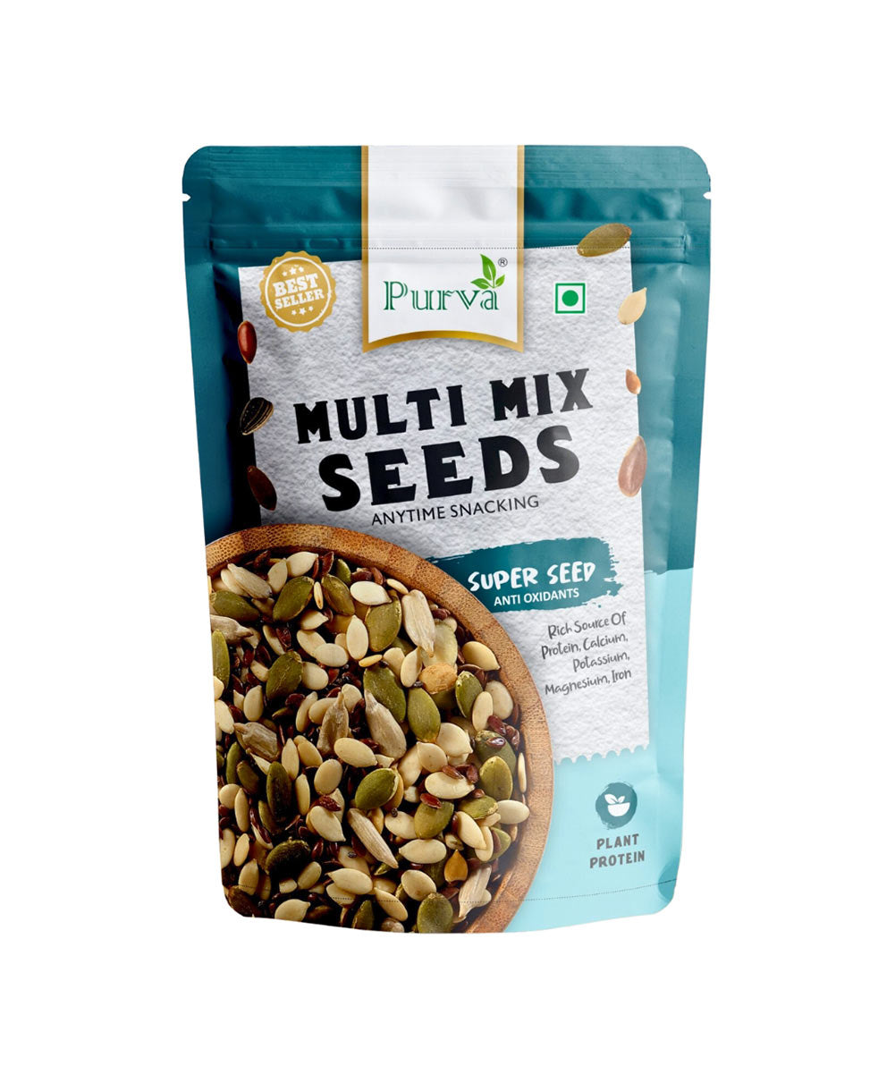 Nutrient-Rich Multi Mix Seeds – 200g Jar – Purva Bites